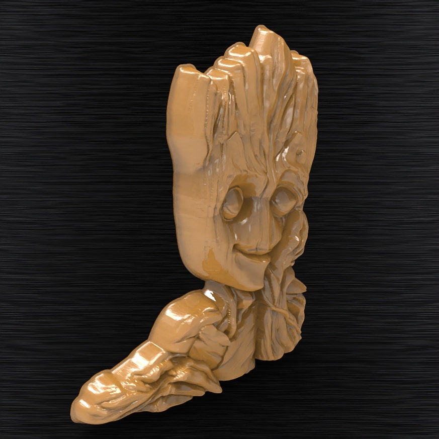 Groot STL Model CNC Router Engraver Artcam Aspire CNC Files Wood Wall ...