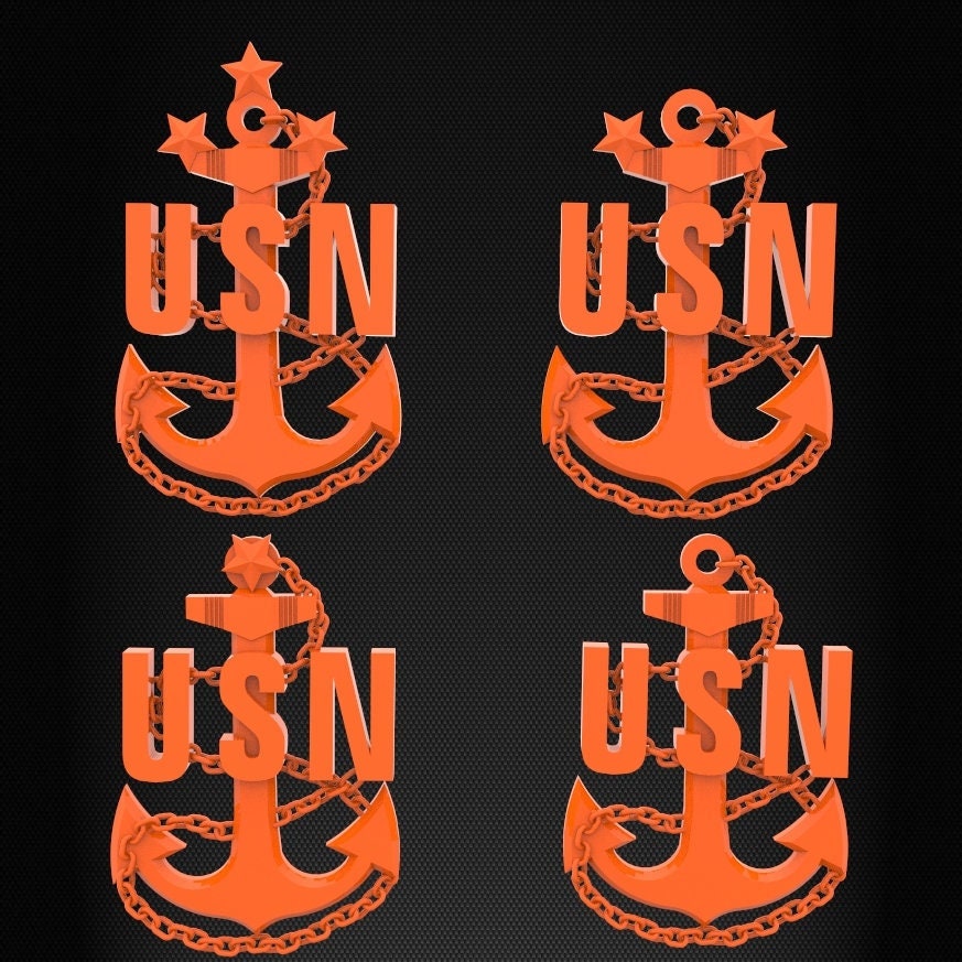 3D Stl Model Router File, Navy Chief Petty Officer Insignia 3d Stl File ...