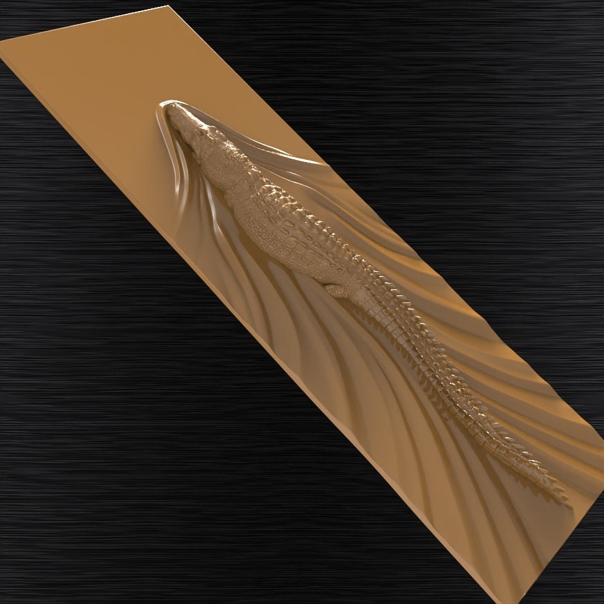 3D Stl Model Router File, Swimming, Crocodile, Aligator, 3d Stl File ...