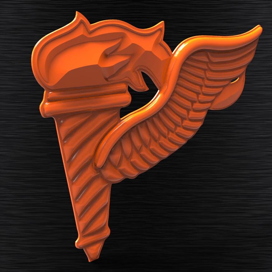 3D Stl Model Router File, US Army Pathfinder Badge 3d Stl File, Relief ...