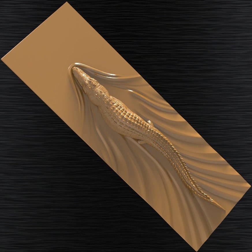 3D Stl Model Router File, Swimming, Crocodile, Aligator, 3d Stl File ...