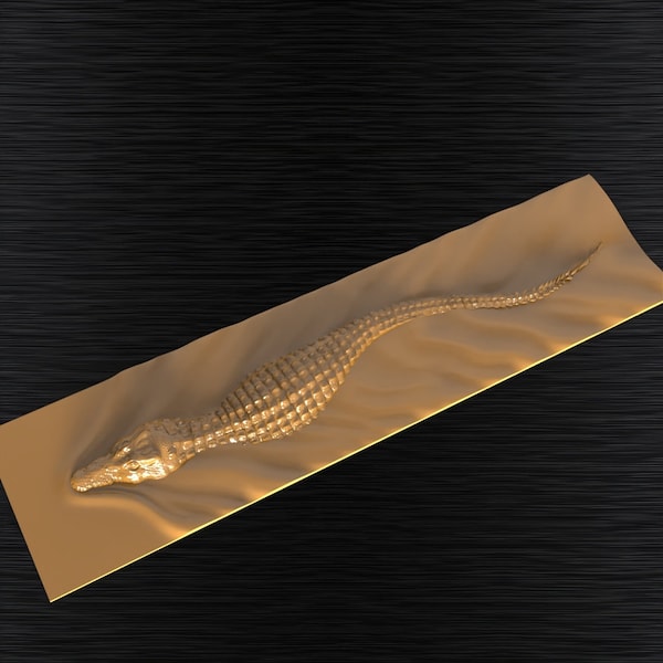 Crocodile Swimming Stl - Etsy