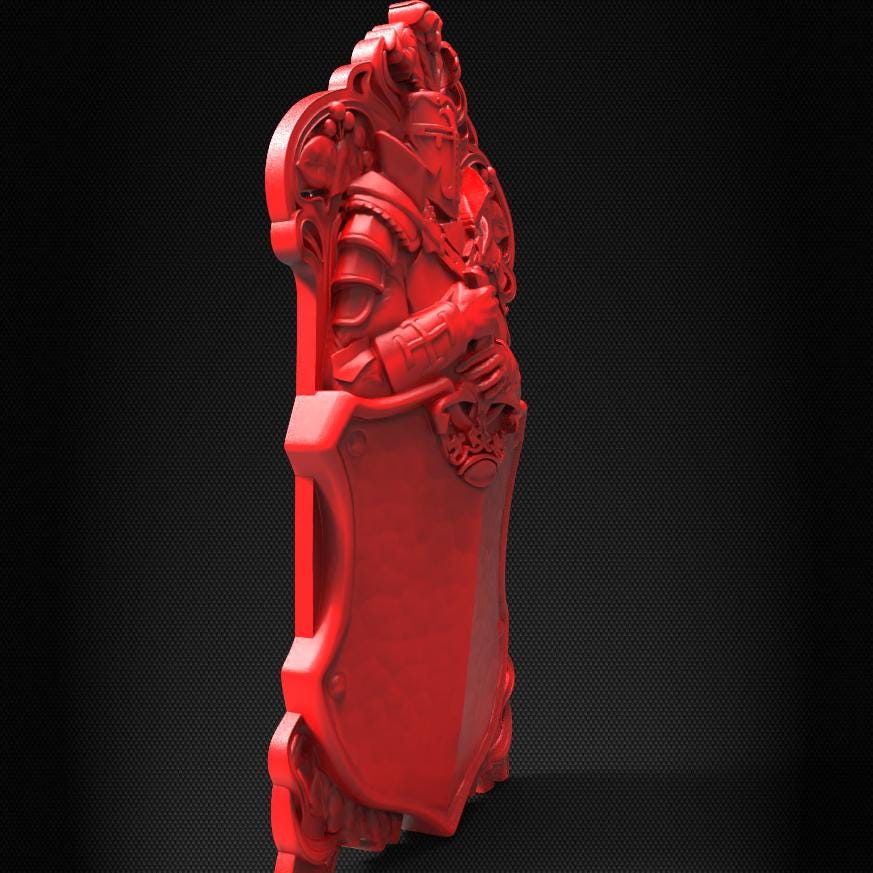 3D Stl Model Knight Coat of Arms Shield Router File, 3d Stl File ...