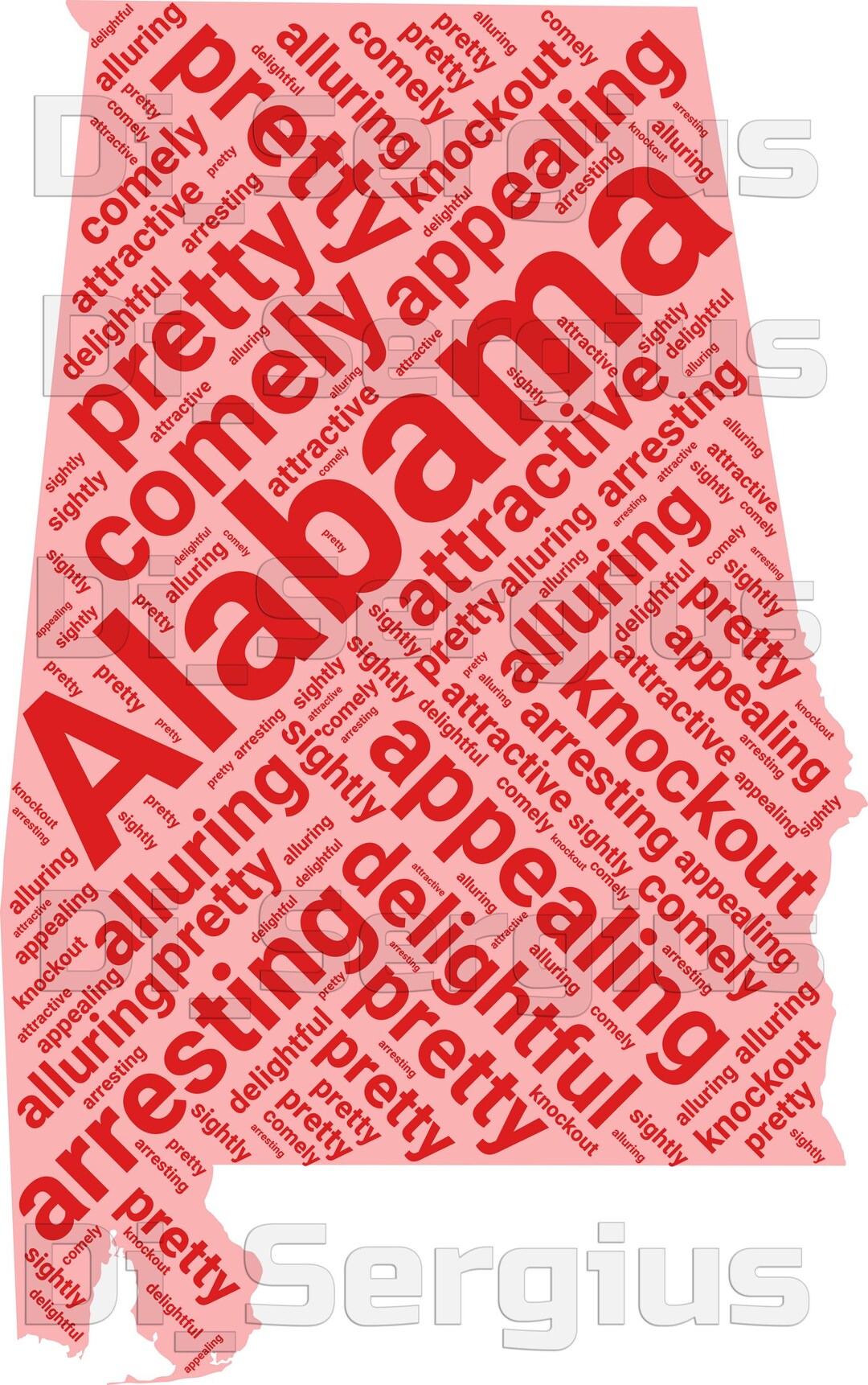 ALABAMA Project Digital Print, Printable, Sticker Template, Clipart ...