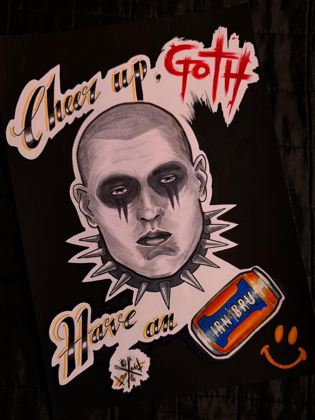 Cheer up Goth Scottish A4 Poster Print - Etsy Australia