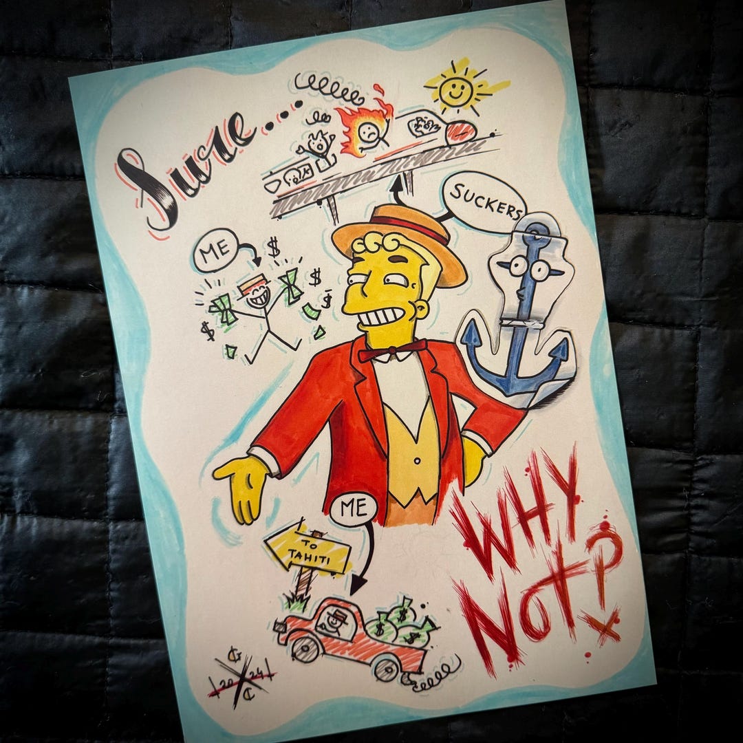 Simpsons Inspired "monorail" Lyle Lanley 200gsm A4 Poster Print - Etsy