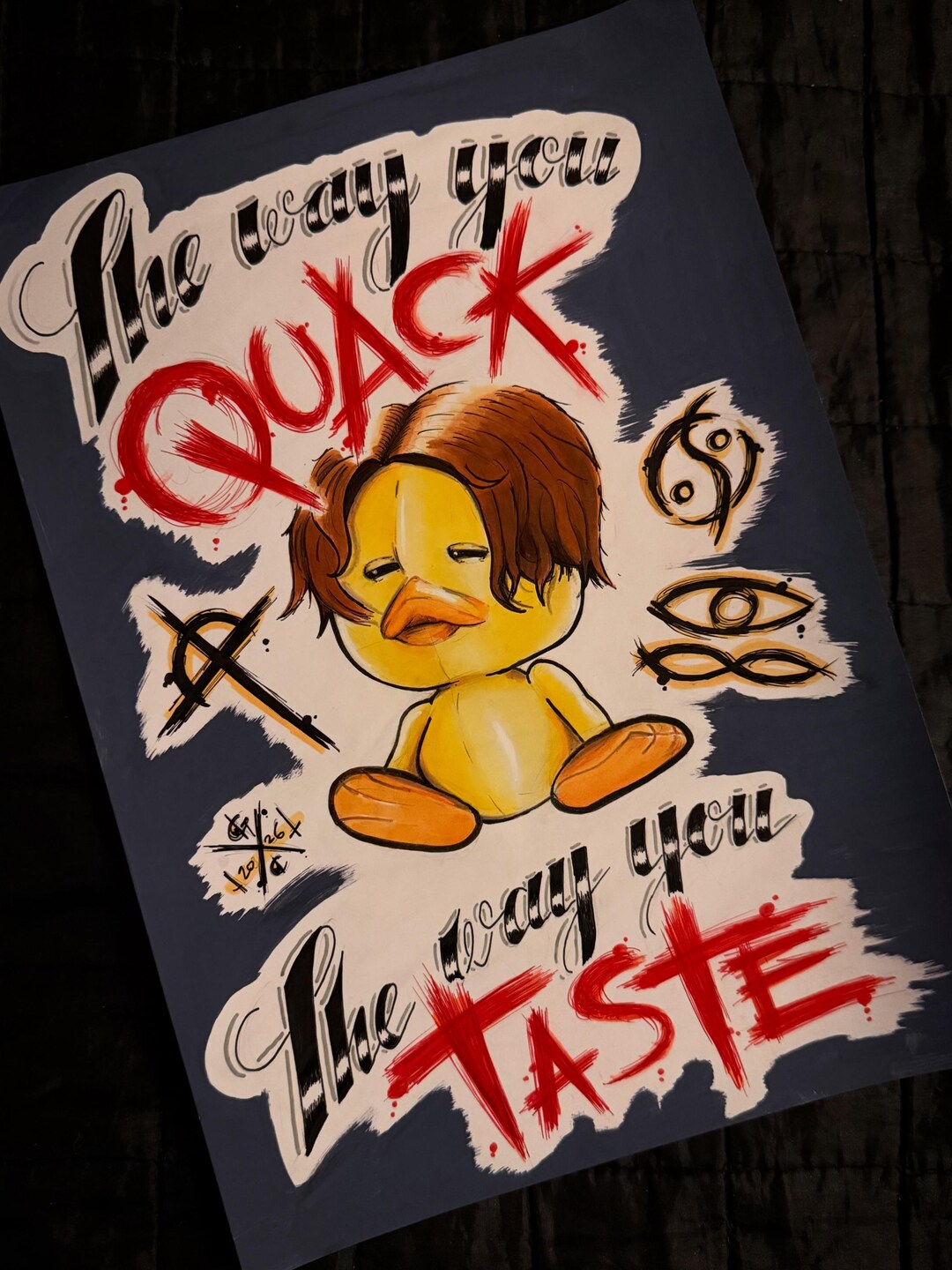 Bad Omens 'noah Duck' A4 Poster Print - Etsy