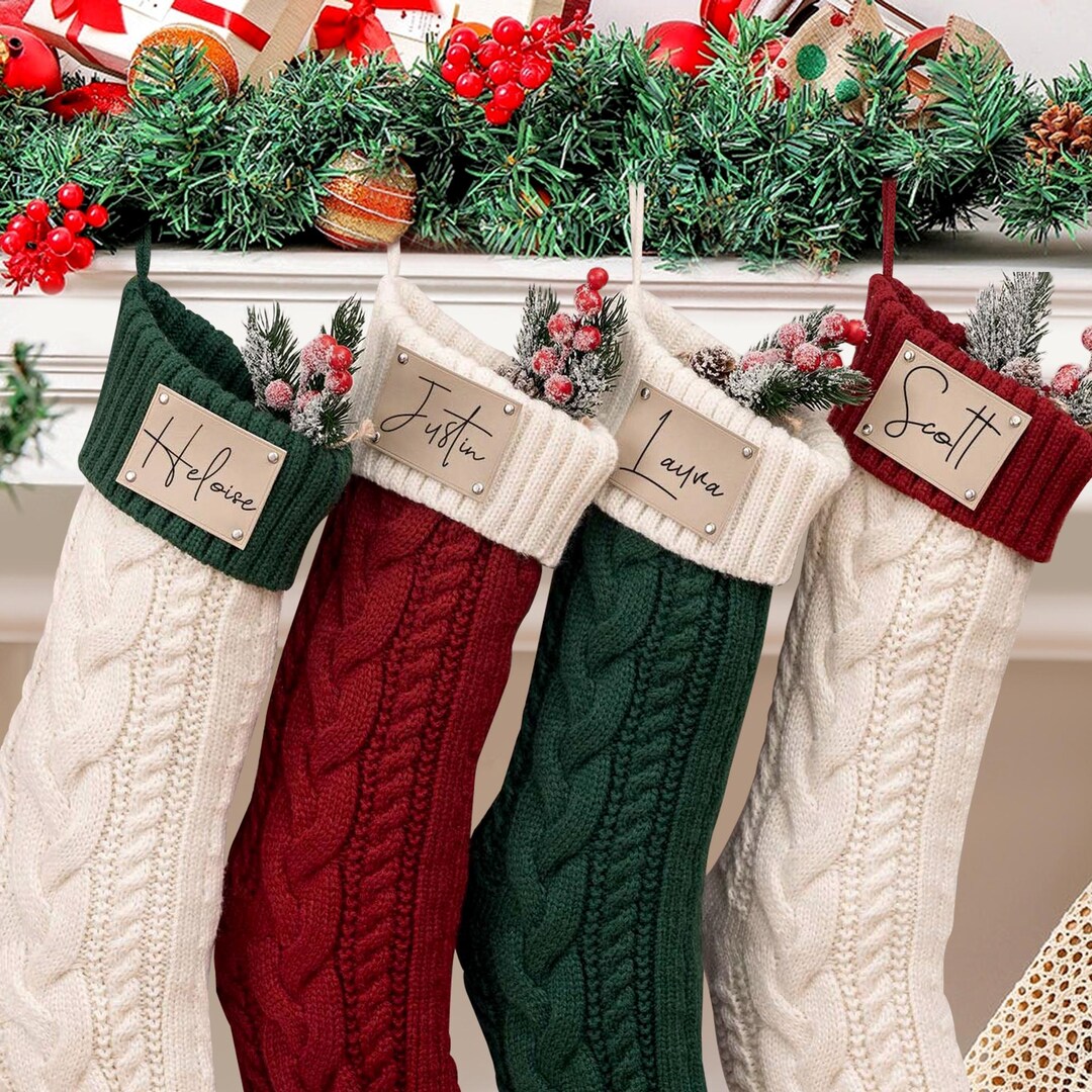 2024 Socks With Names, Monogram Socks, Knitted Socks With Names, Custom ...