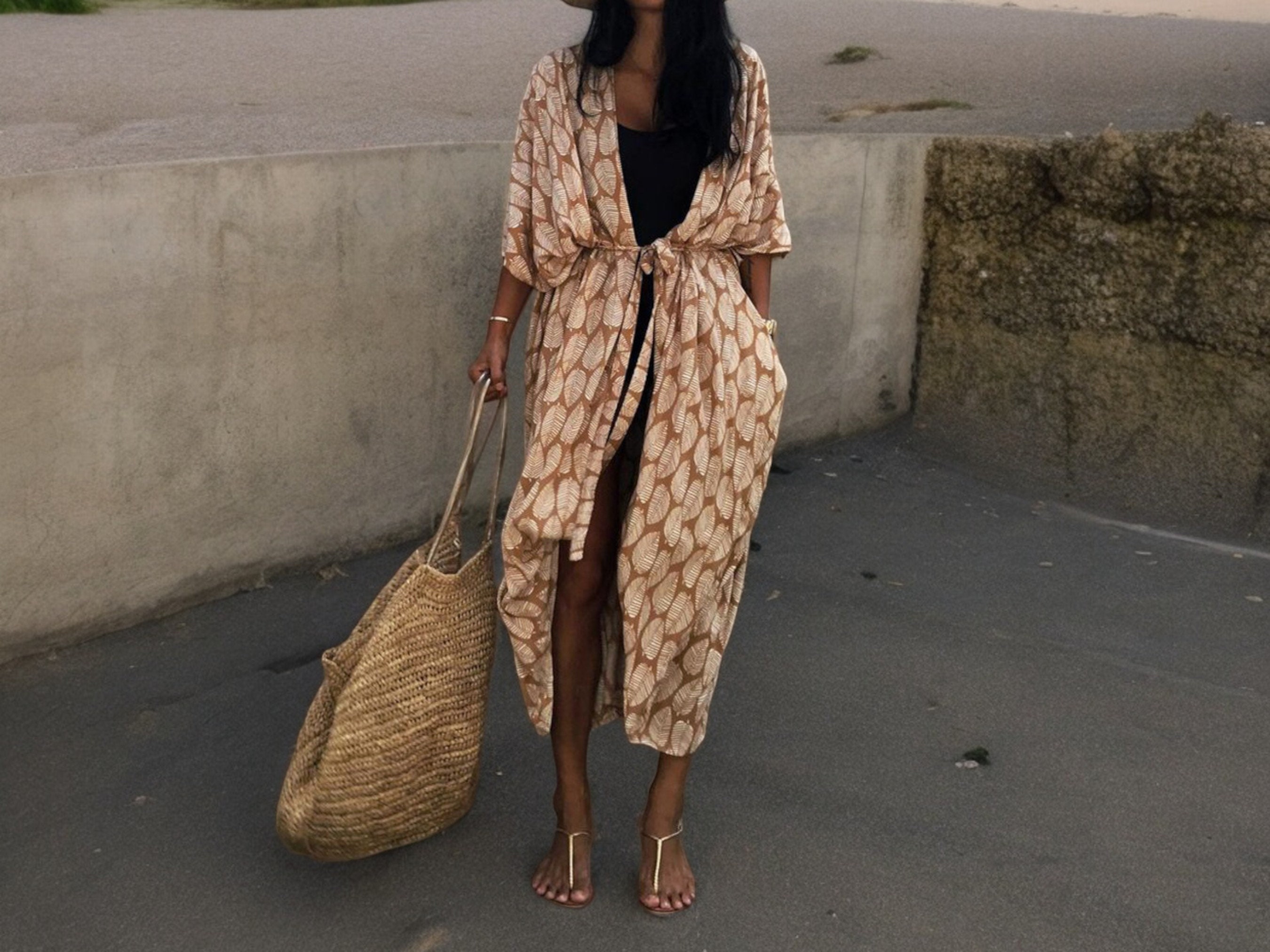 Ladies Cover up Loose Sleeve Clothing Fashionable Beachwear Outfit - Etsy