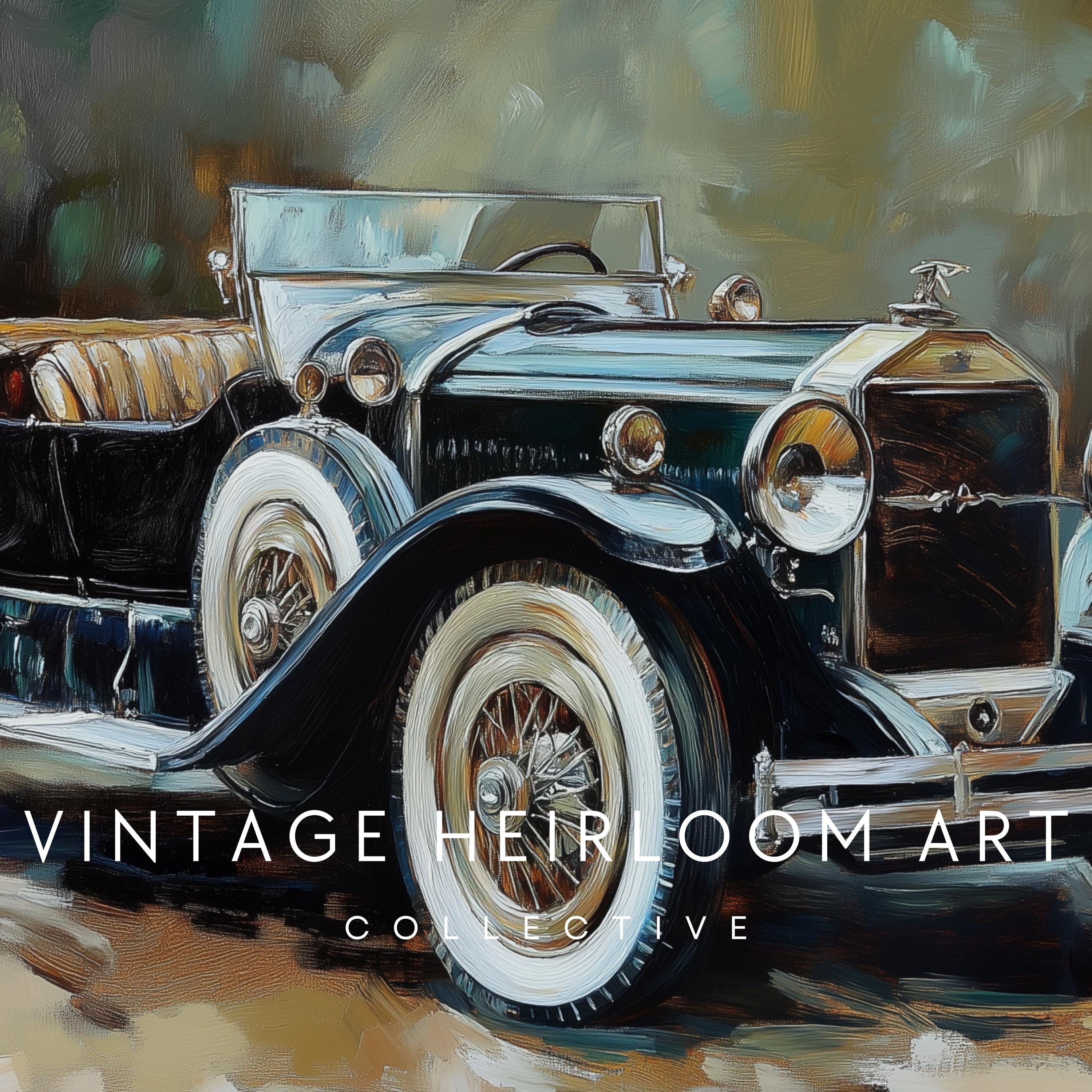 Vintage Rolls Royce Frame TV Art | Antique Car Digital Download for ...