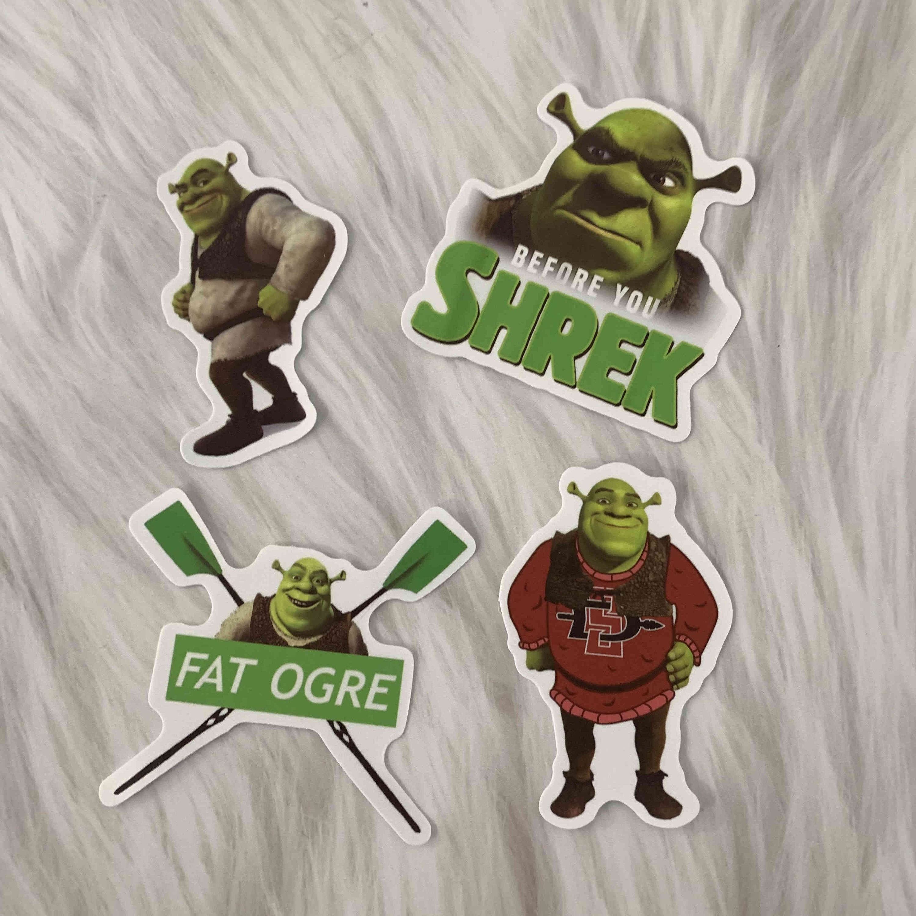 Shrek Stickers Cool Waterproof Sticker Luggage Skateboard Guitar ...
