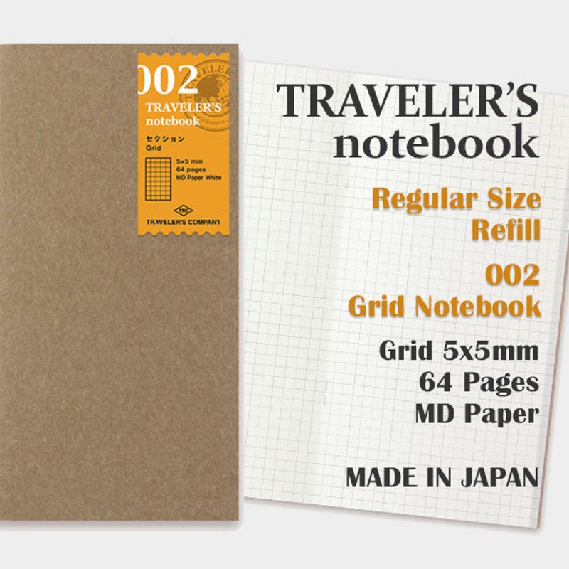 Grid Notebook - Etsy