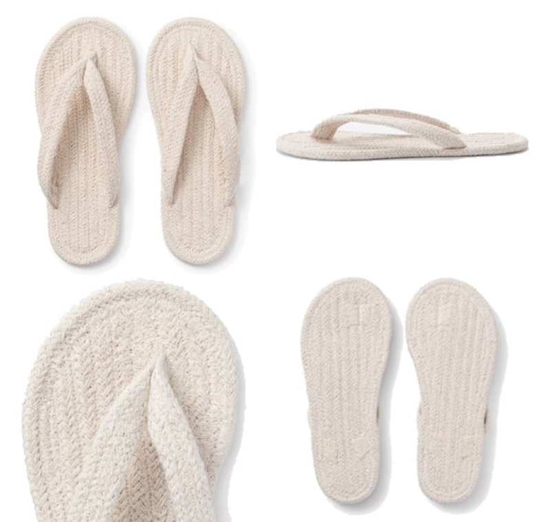 MUJI JAPAN Cotton Room Sandals With Thongs, Flip Flop Type Slippers ...