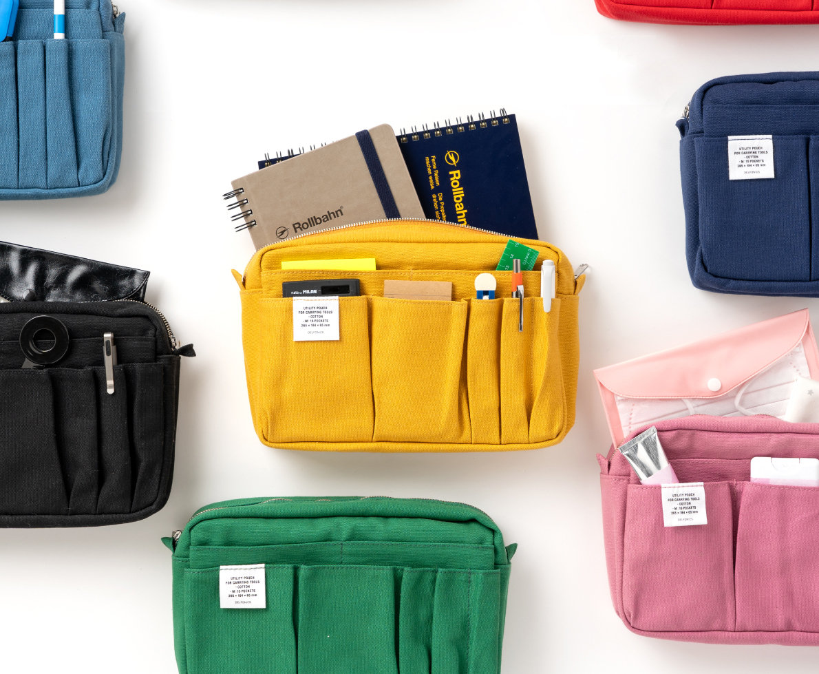 Delfonics Classic Inner Carrying Pouch Medium Size, 14 Pockets ...