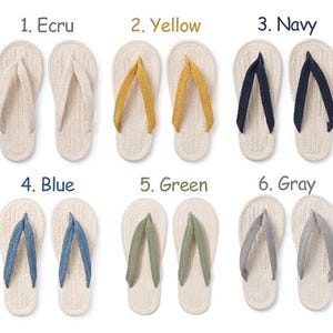 MUJI JAPAN Cotton Room Sandals With Thongs, Flip Flop Type Slippers ...