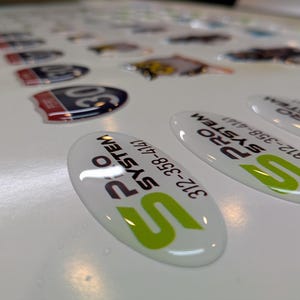 Custom Epoxy Dome Sticker, Personalized 3D Domed Sticker, 20 Pcs - Etsy