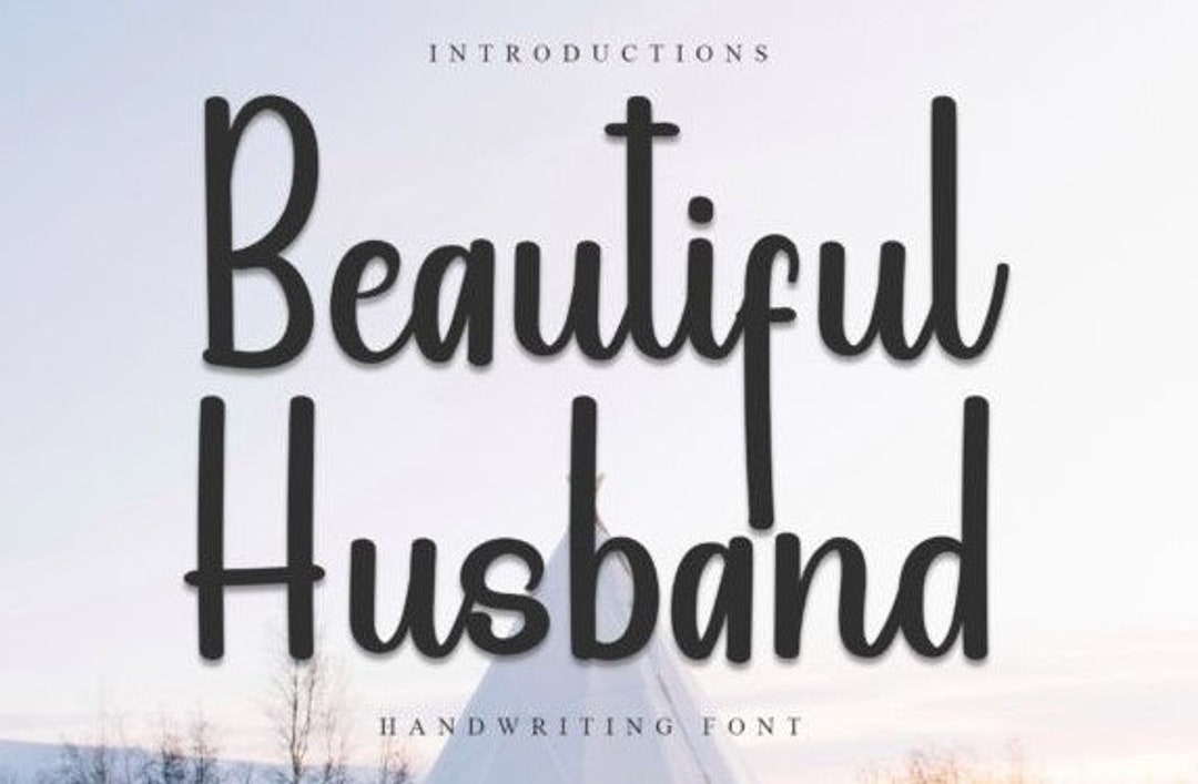 Beautiful Husband Font, Handwritten Font, Cricut Font, Casual Font ...