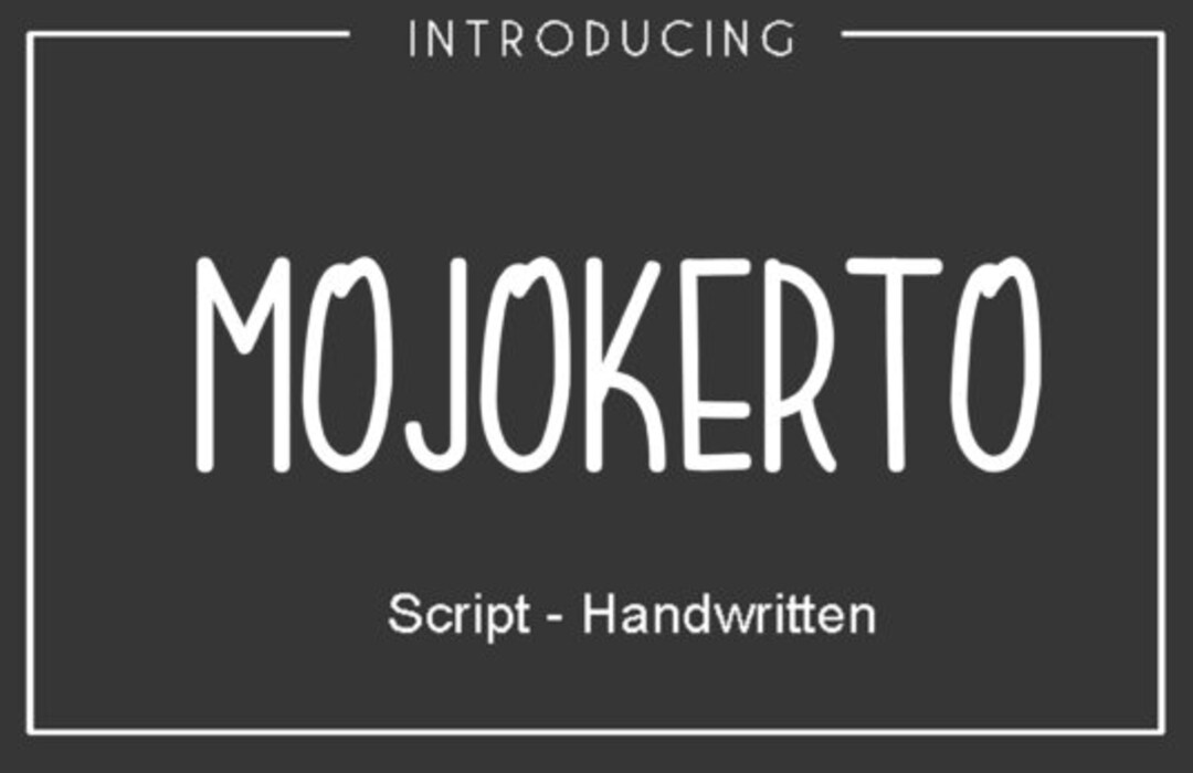 Mojokerto Font, Cute Font, Cricut Font, Casual Font, Modern Font ...