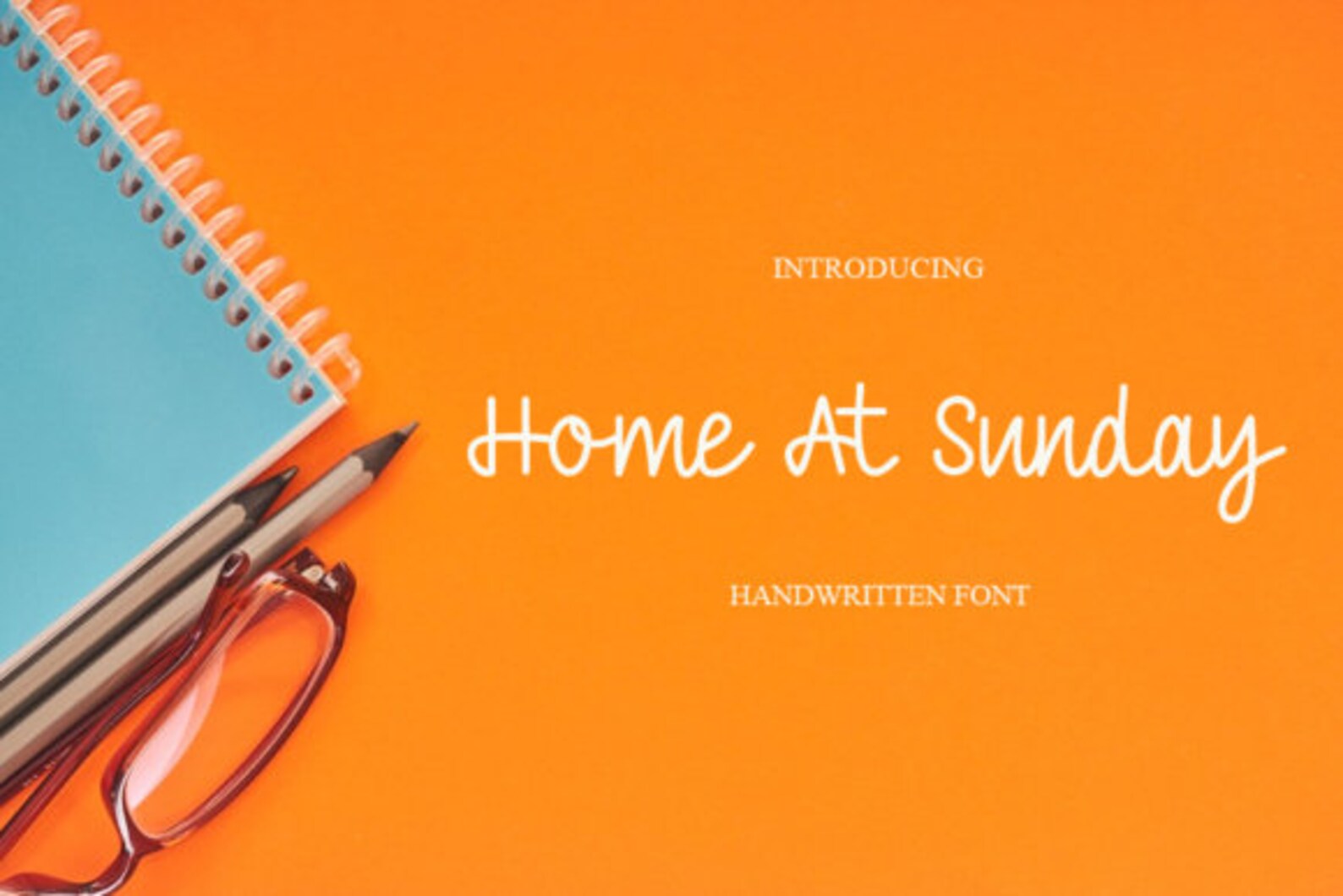 Home at Sunday Font, Vintage Font, Cricut Fonts, Casual Font, Modern ...