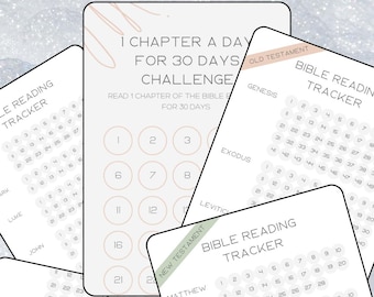 Bible Study Tracker and Challenges - Etsy