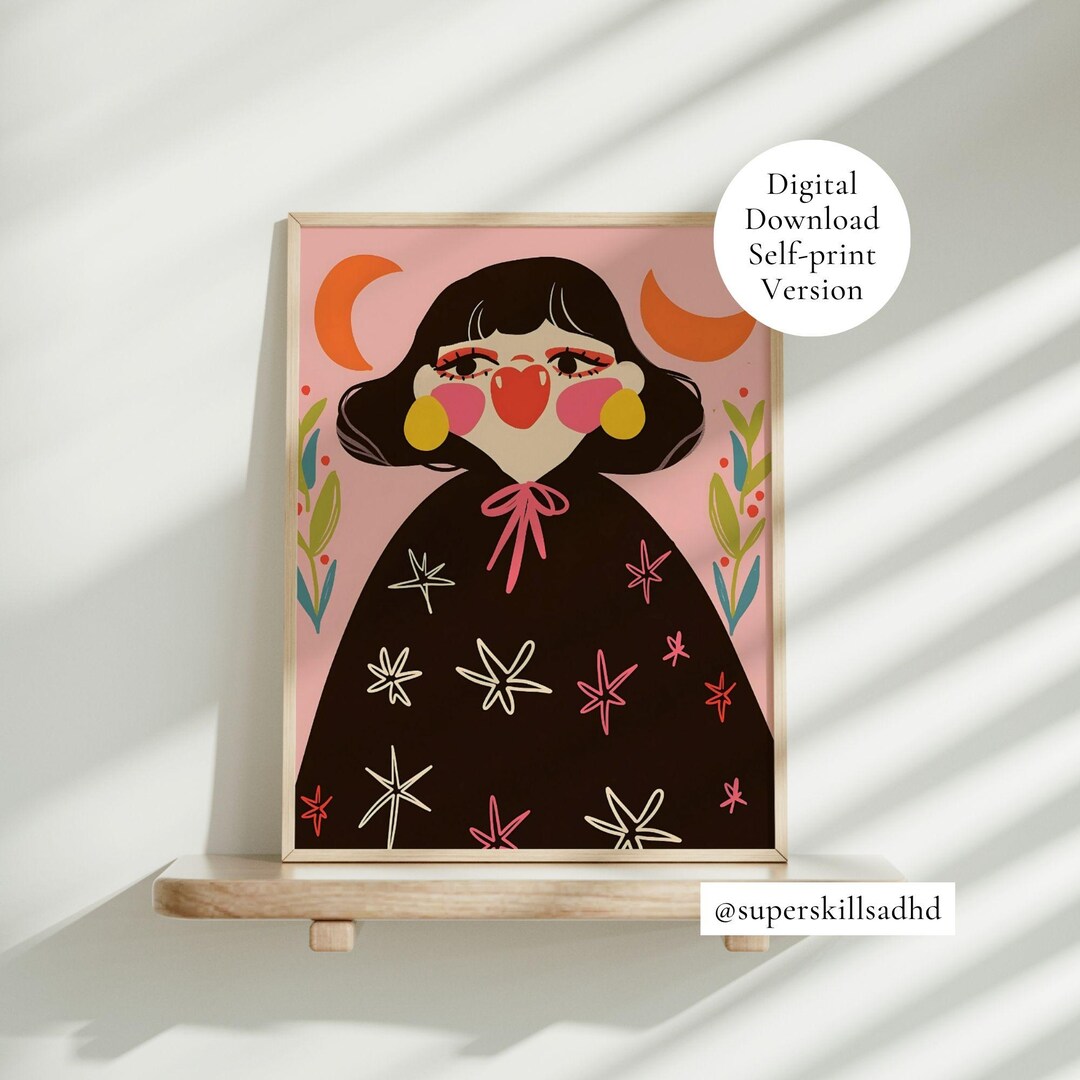 Digital Download - Whimsical Matte Vertical Posters - Artistic Decor ...