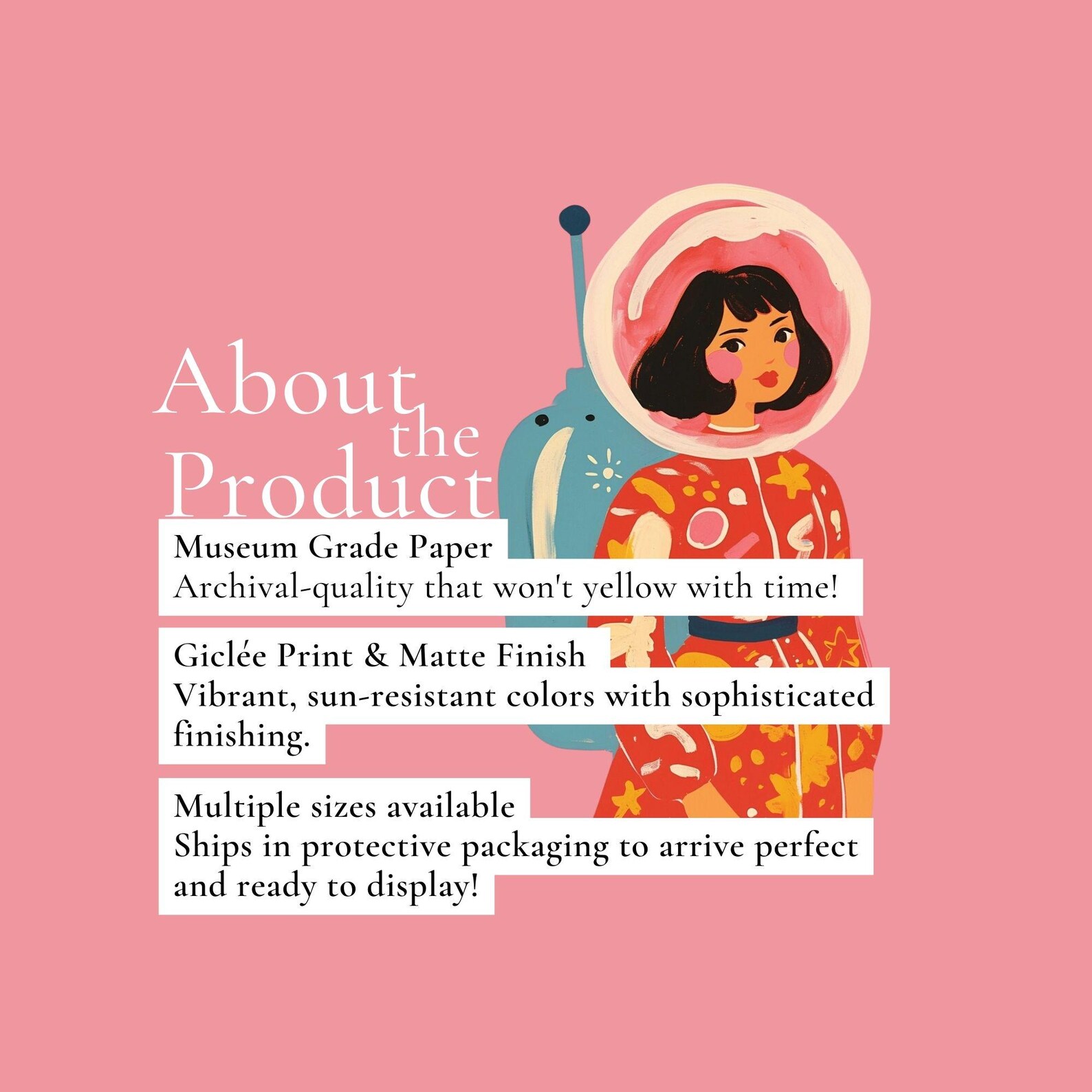 Curly Hair Girl, ADHD Poster, Whimsical Posters - Artistic Decor, Wall ...