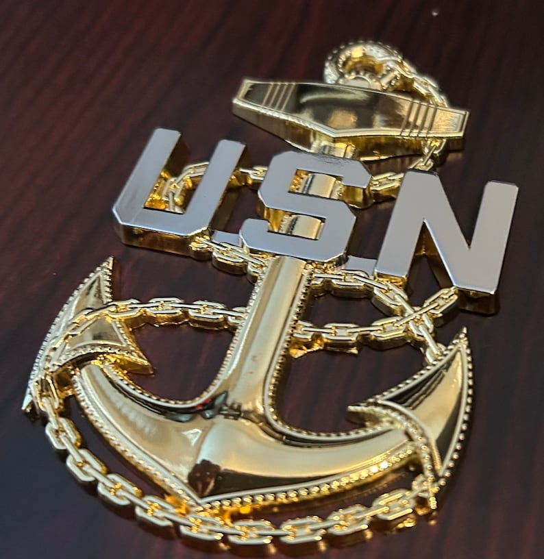 Navy Chief 4 Anchor With Pins and Frogs - Etsy