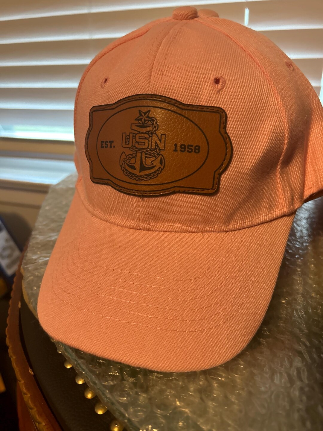 Navy Senior Chief Ball Cap pink - Etsy