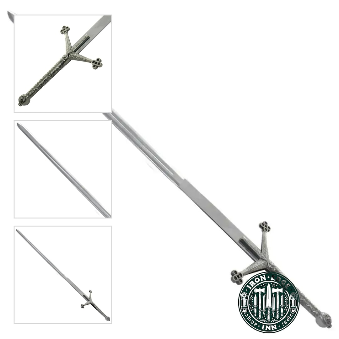 Handmade Scottish Claymore Steel Sword, Highland Black Medieval ...
