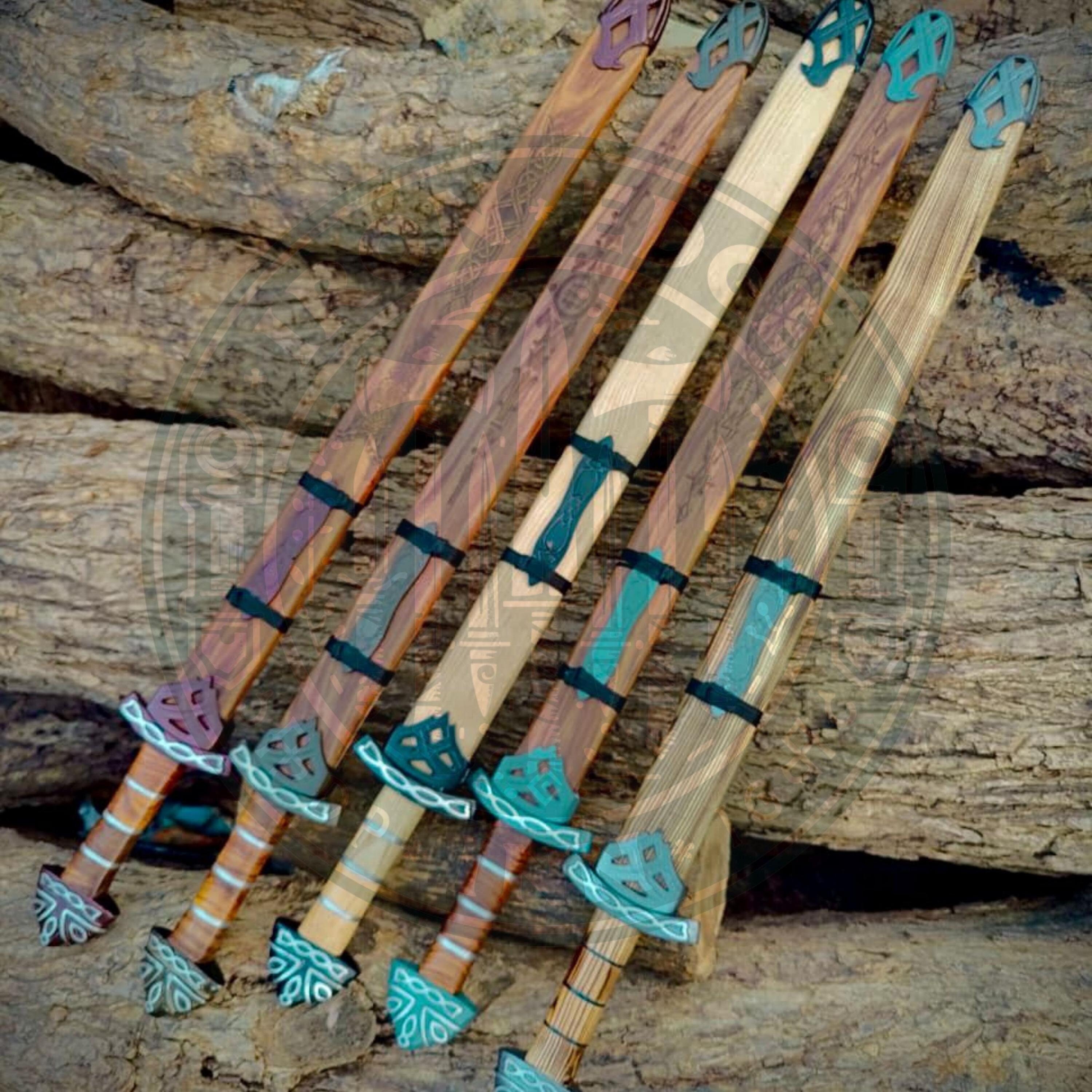 Set of 5 Viking Northmen Sword, Customized Handmade Viking Medieval ...