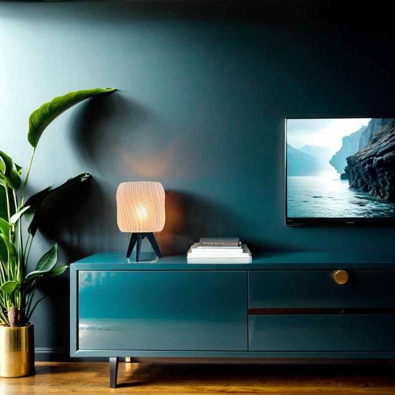 Coral Reef Desk Lamp – Modern 3D Printed Night Light, Sustainable PLA ...