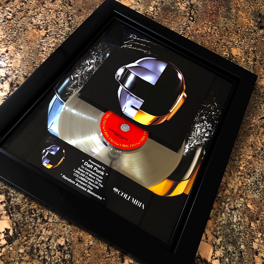 DAFT PUNK ( Random Access Memories ) Platinum Music Award - Etsy