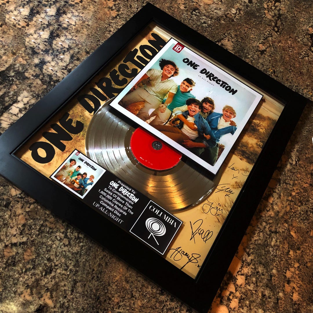 One Direction ( up All Night ) Platinum Music Award - Etsy