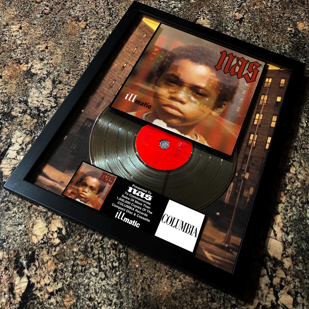 NAS ( Illmatic ) Platinum Music Award Vinyl LP Record - Etsy