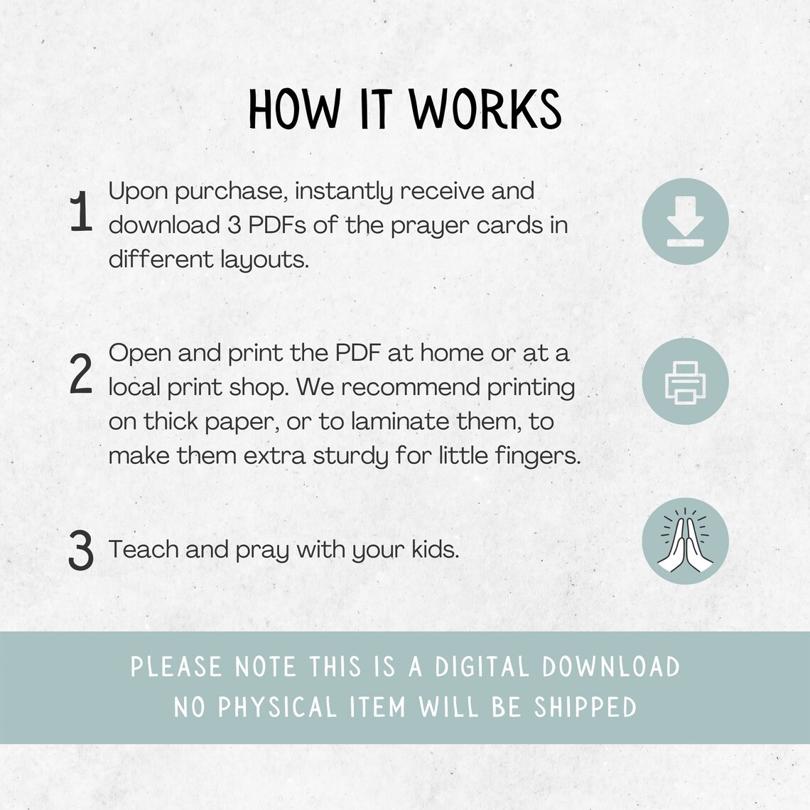 How to Pray Cards for Kids | Beginner Prayer Cards | Teach Little Ones ...