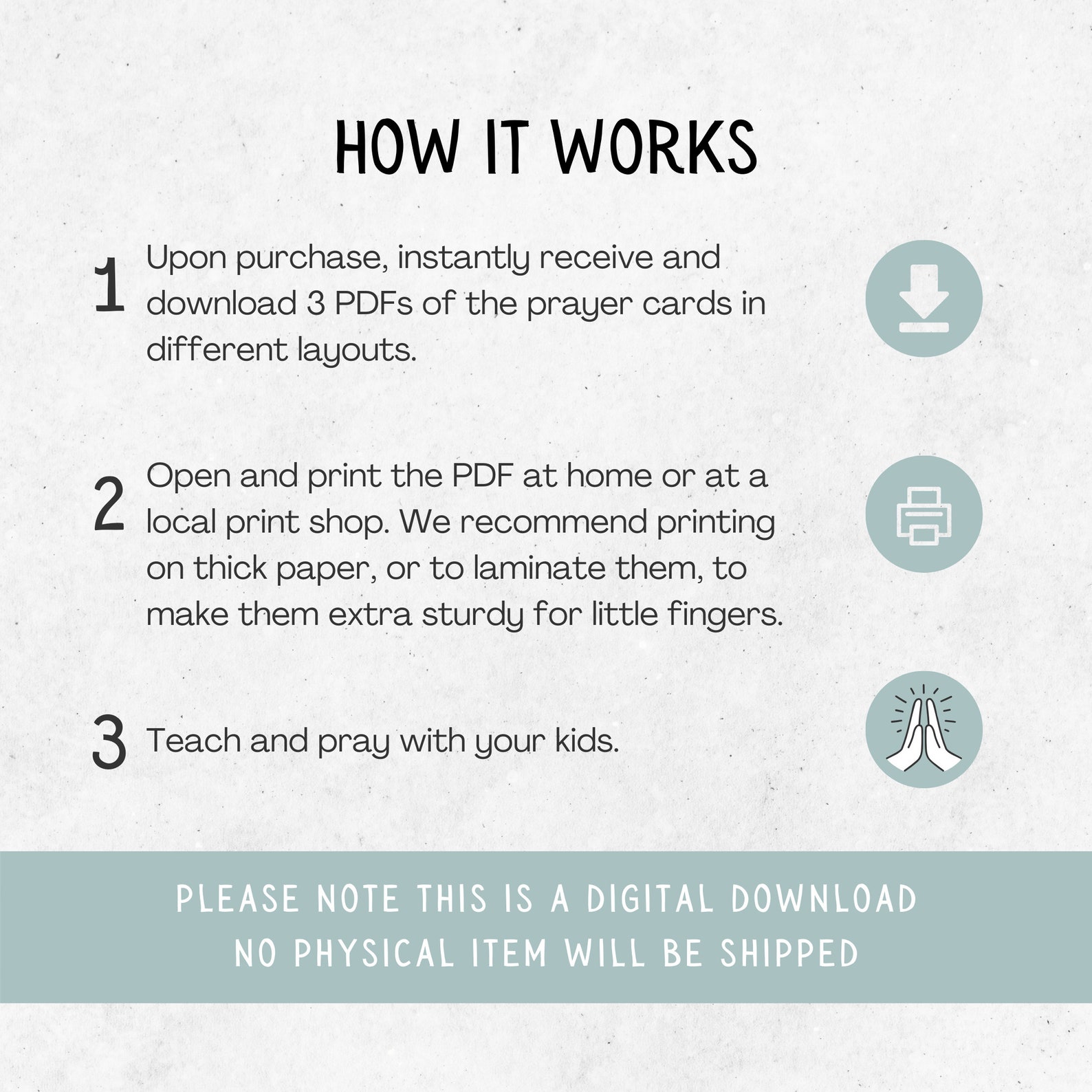 How to Pray Cards for Kids | Beginner Prayer Cards | Teach Little Ones ...