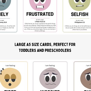 Emotion Flash Cards With Bible Verses, Emotion Faces, Emotions Clipart ...