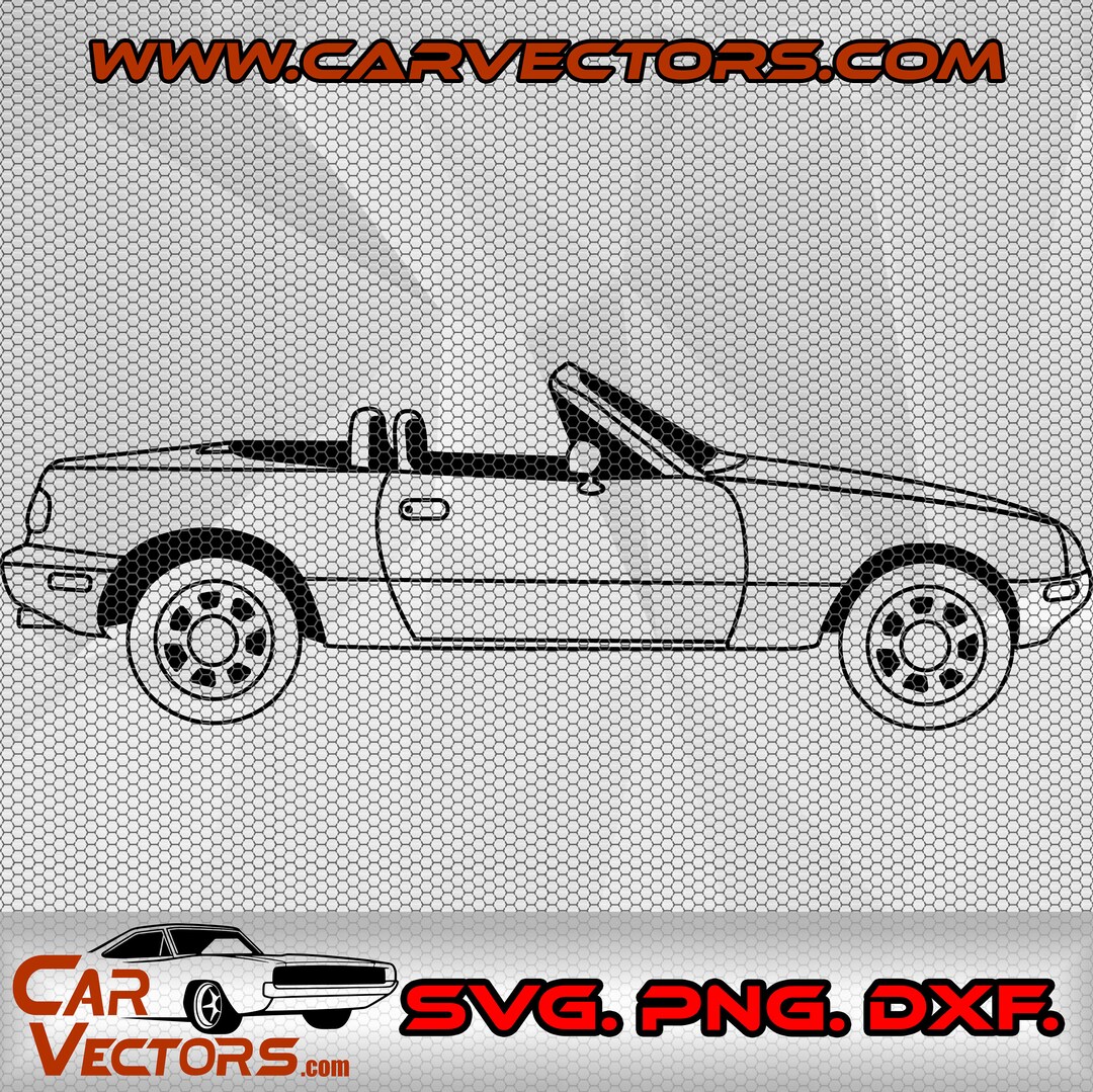 1990 Mazda Miata Mx-5 Side View SVG, JDM Mazda Miata Mx-5 Cricut, Mx 5 ...