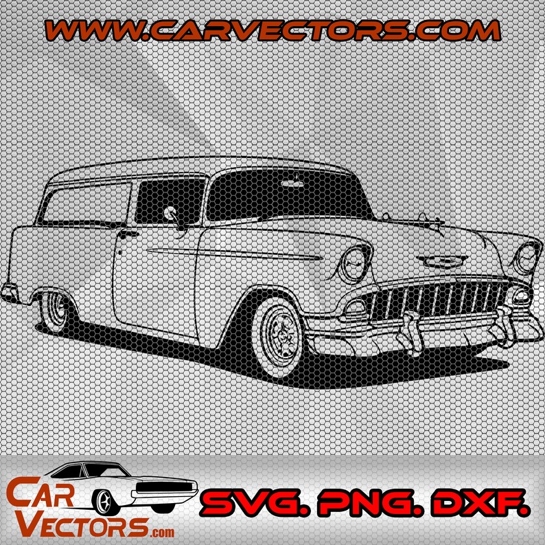 Chevrolet Bel Air Sedan Delivery SVG ,CHEVY Bel Air Sedan Delivery 1955 ...