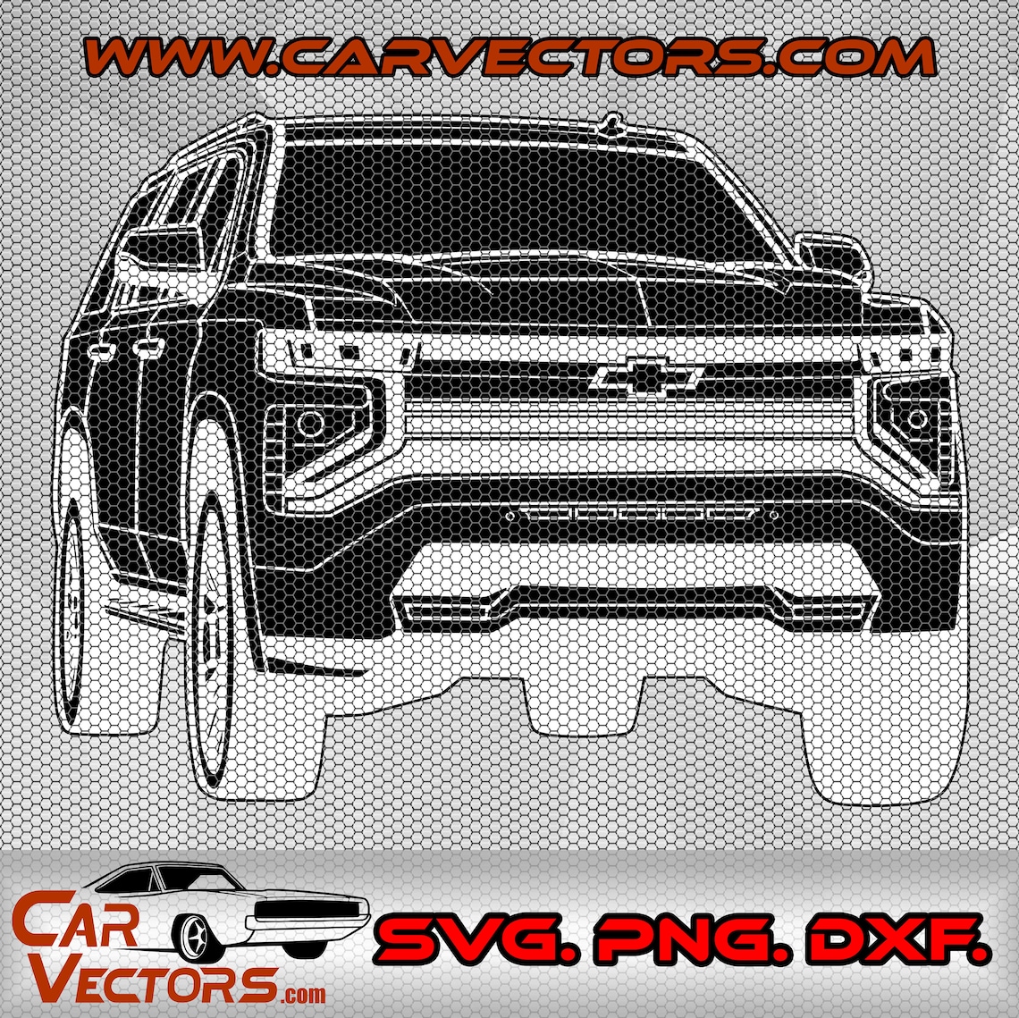 Chevrolet Tahoe 2024 Front SVG, Png, Chevrolet Tahoe Vector Art ...