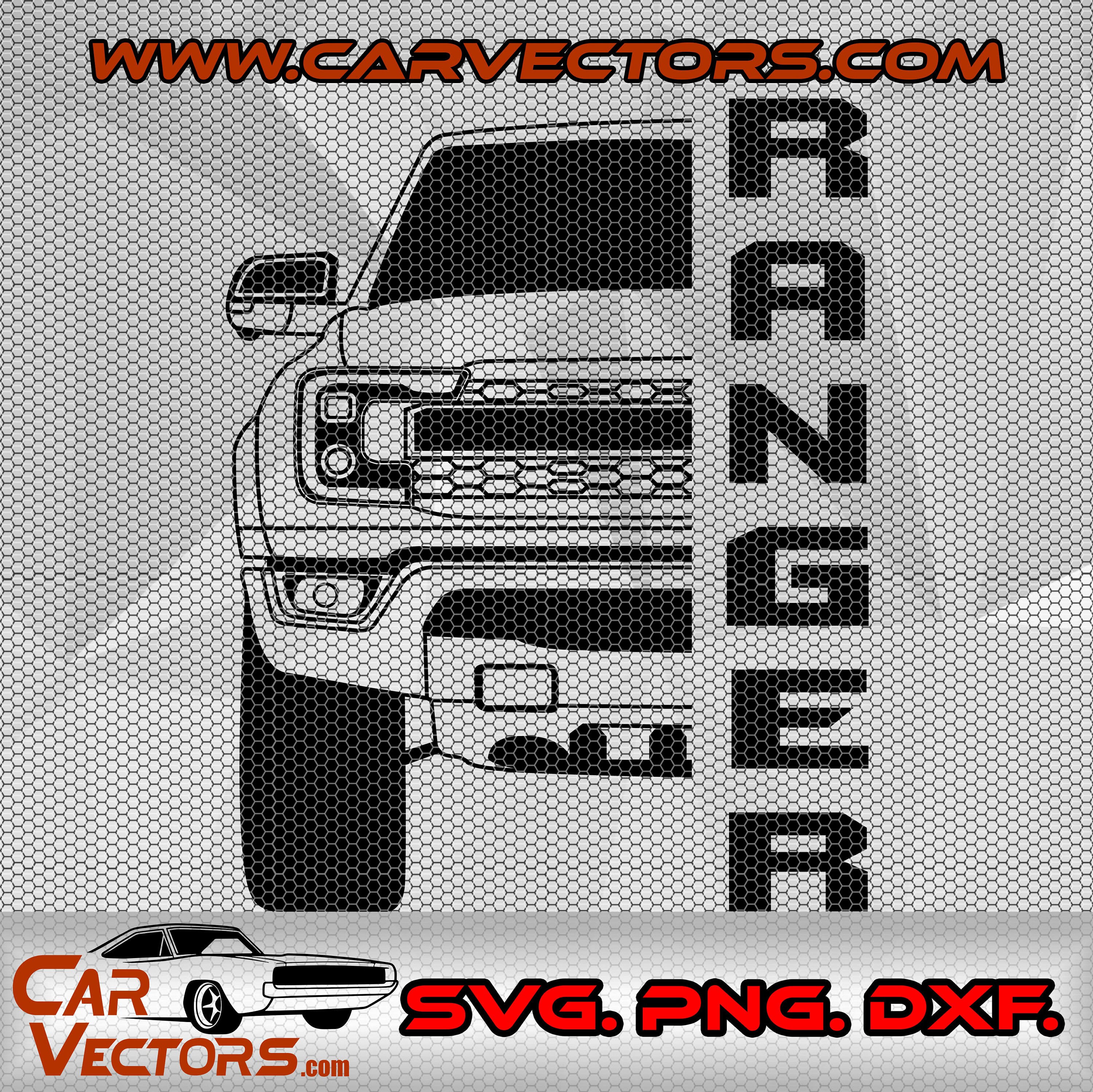 Ford Ranger 2024 SVG, Png, Ford Ranger Vector Art Illustration Drawing ...