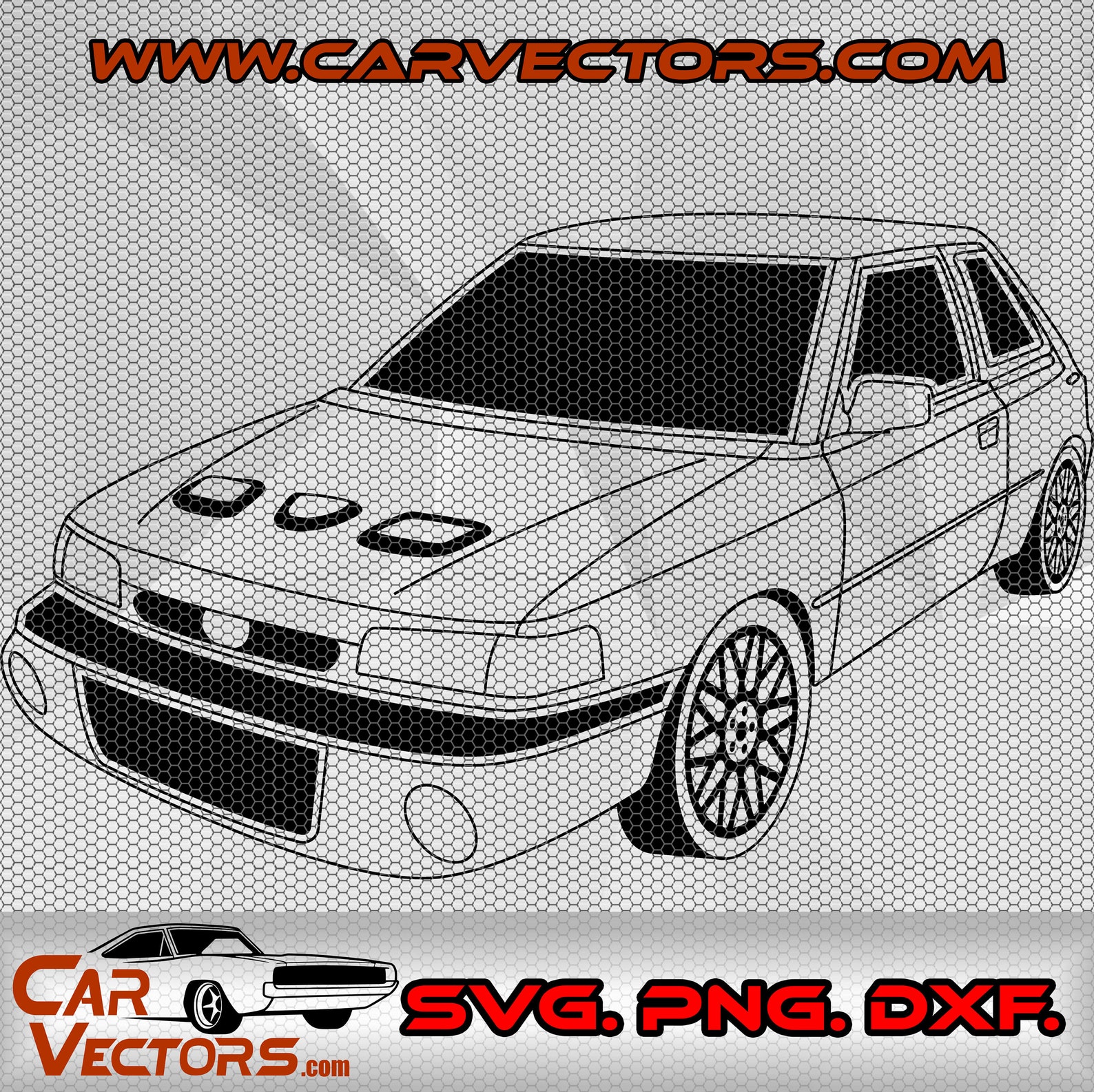 1991 Mazda Familia-323 GTX SVG, Mazda 323 Png, Mazda Familia Gtx Vector ...