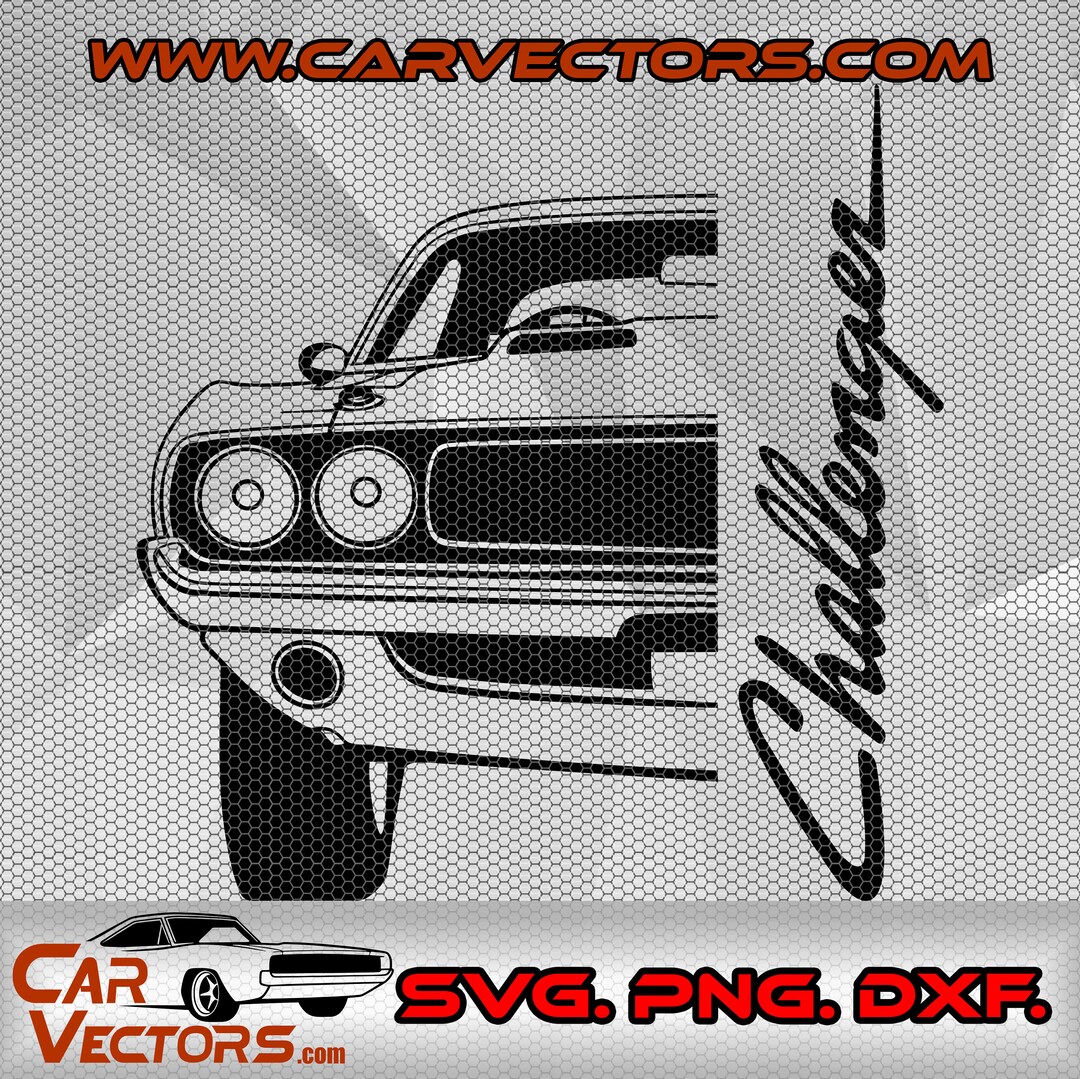 1969 Challenger SVG, Challenger PNG, Challenger Vector, Dibujo de ...