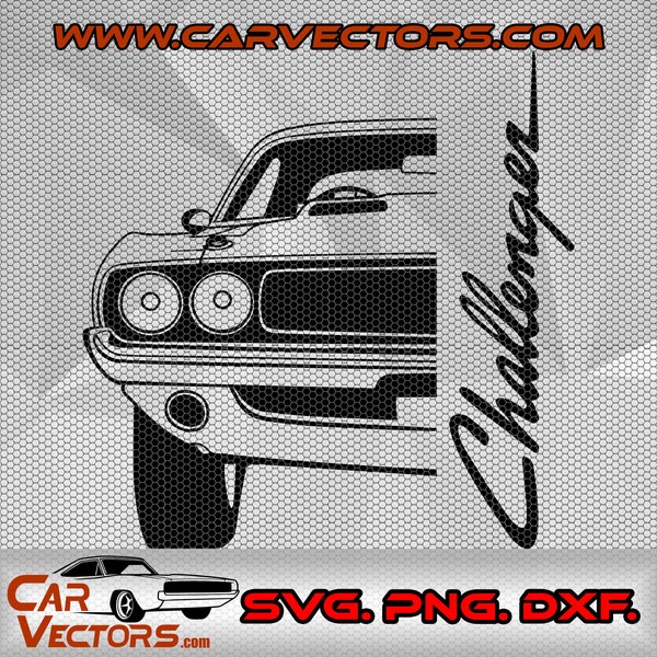 Dodge Challenger Svg - Etsy