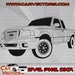 Ford Ranger 2004 SVG Pick up Truck PNG SVG, Cut File, Drawing ...