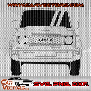 Land Cruiser 79 SVG , Toyota Land Cruiser Cricut , Vector, Illustration ...