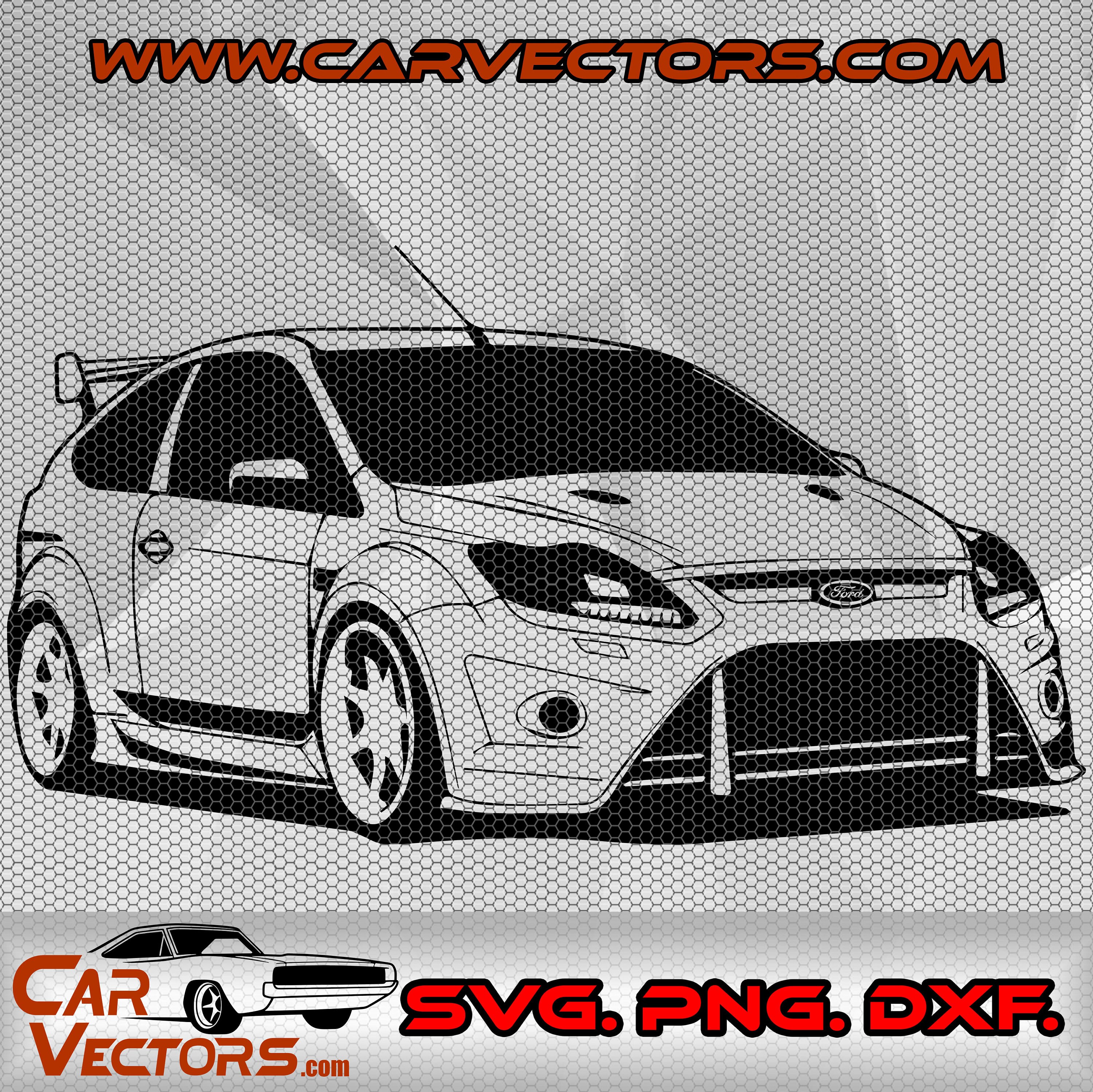 Ford Focus RS WRC SVG, Focuspng, Cut File, Drawing ,illustration, Ford ...