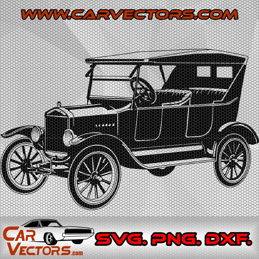 1924 Model T Touring SVG , 1924 Model T Touring ,antique Car Svg,png ...