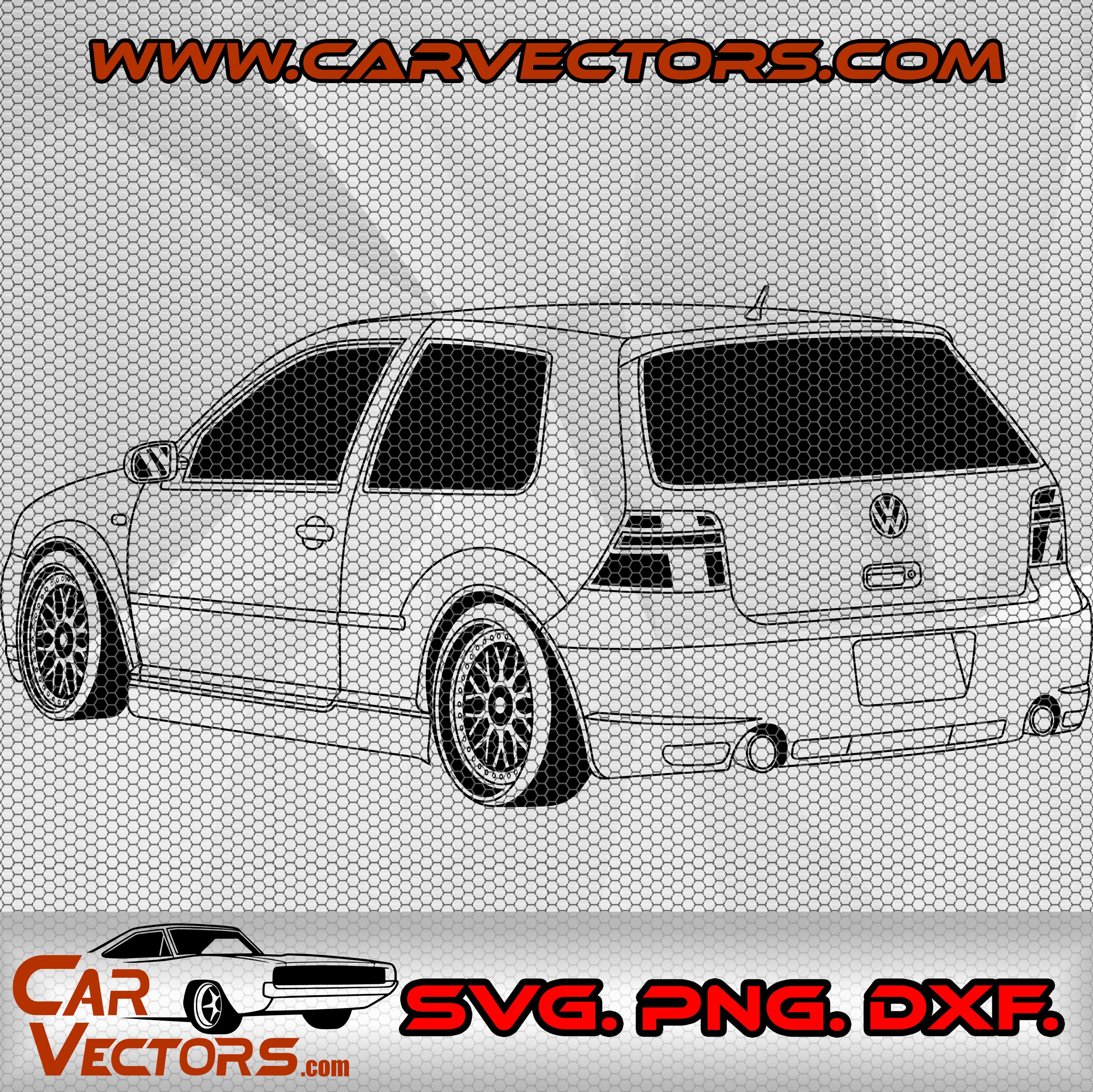 Volkswagen Golf MK4 Rear SVG, Vw Golf Iv IV 4 Png, Volkswagen Golf 4 ...