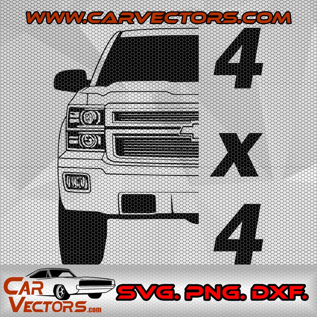 2013 Chevrolet Silverado 1500 Pickup Truck Classic American PNG SVG ...